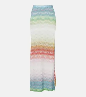 Missoni Wave Lamé Maxi Skirt - Multicoloured