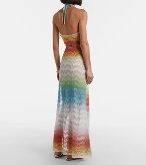 Missoni Wave Lamé Maxi Skirt - Multicoloured