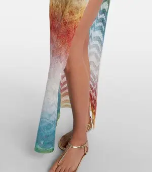 Missoni Wave Lamé Maxi Skirt - Multicoloured