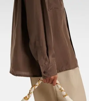 Saint Laurent Silk Shirt - Brown