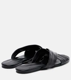 Khaite Liria Leather Slides