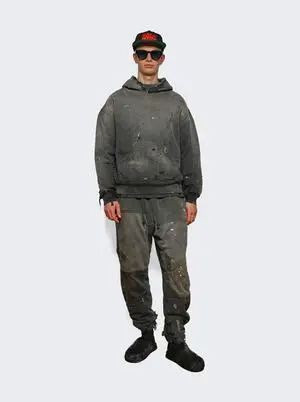 SAINT MXXXXXX Double Face Destroyed Sweatpants Washed