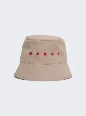 Marni Gabardine Bucket Hat - Cream