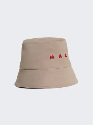 Marni Gabardine Bucket Hat - Cream