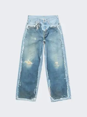 Acne Studios Trompe L'oeil Wide Leg Jeans