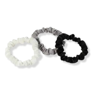 WHITE LOTUS BEAUTY Mulberry Silk Scrunchies 3-pack - One-color