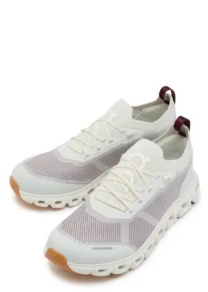 On Cloud 6 Versa Panelled Mesh-knit Sneakers - Maroon