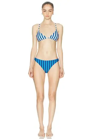 SIMONMILLER Bwai Bikini Bottom - Tonal Blue Stripe