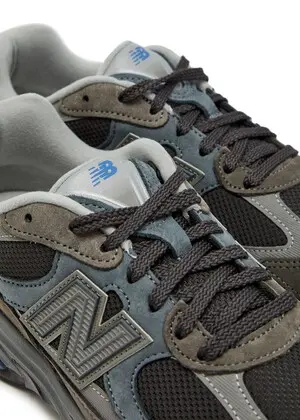 NEW BALANCE 2010 Panelled Suede And Mesh-knit Sneakers - Black