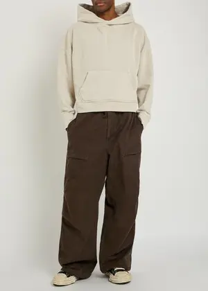 ENTIRE STUDIOS Barren Wide-leg Denim Cargo Trousers - Brown