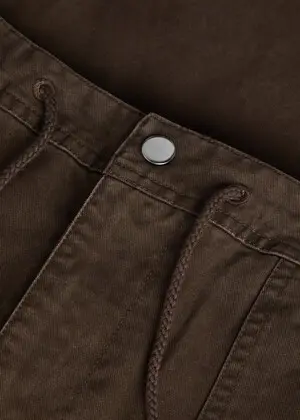 ENTIRE STUDIOS Barren Wide-leg Denim Cargo Trousers - Brown