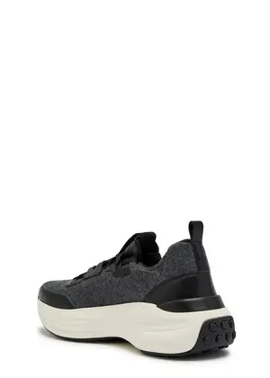 TOD'S Sportiva 81l Panelled Knit Sneakers - Brown