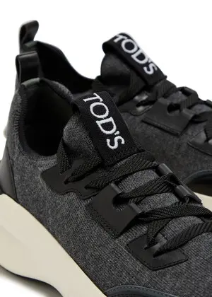 TOD'S Sportiva 81l Panelled Knit Sneakers - Brown