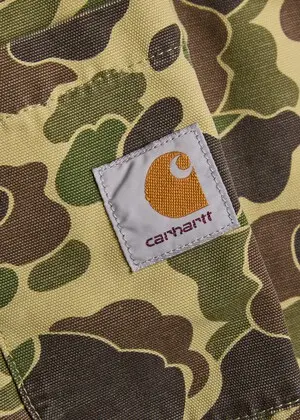 Carhartt Work In Progress Duck Camouflage Canvas Overshirt - Green
