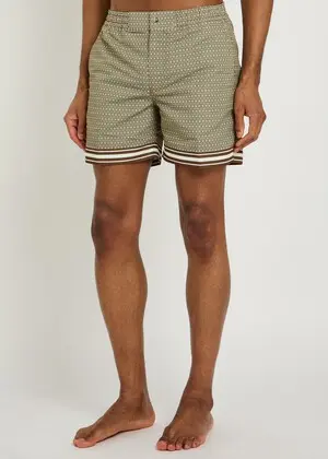 CHE Printed Stretch-shell Swim Shorts