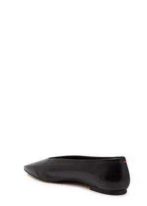 AeydĒ Betty Leather Ballet Flats - Black