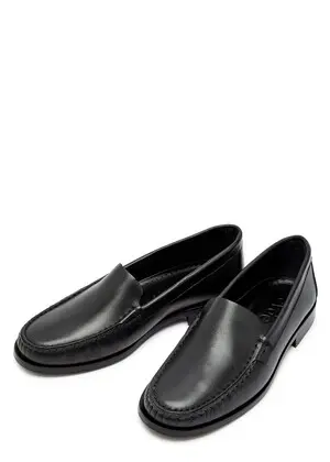 AeydĒ Arthur Leather Loafers - Black