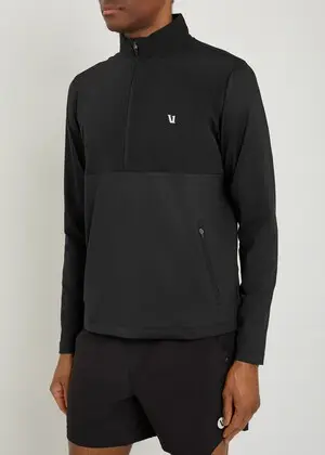 Vuori Sunday Element Half-zip Stretch-jersey Jacket