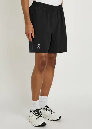 On Train Stretch-shell Shorts - Black