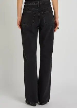 AGOLDE Leena Flared-leg Jeans - Black