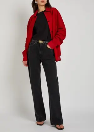 AGOLDE Leena Flared-leg Jeans - Black