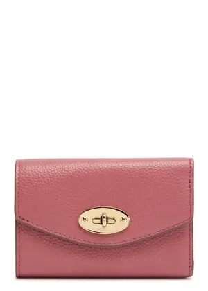 Mulberry Darley Folded Grained Leather Wallet - Pink