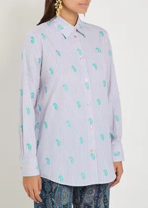 Etro Embroidered Cotton Shirt