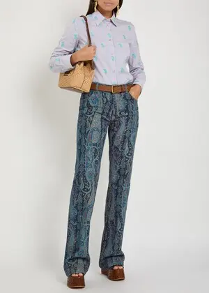 Etro Embroidered Cotton Shirt