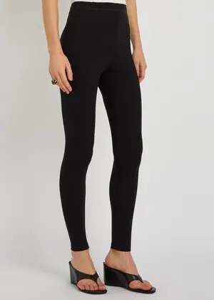 Another Tomorrow Stretch-jersey Leggings