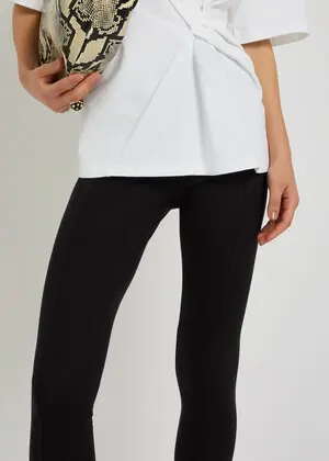 Another Tomorrow Stretch-jersey Leggings