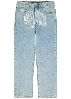 BILLIONAIRE BOYS CLUB Straight-leg Jeans With Logo - Light Blue