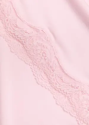 SKIMS Lace-trim Stretch-modal Mini Dress
