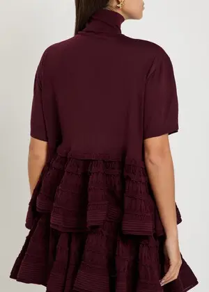 Alaïa Peplum Wool Top