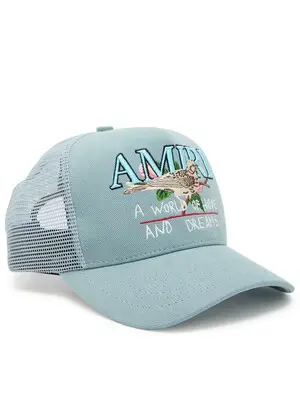 Amiri Hope And Dreams Canvas Trucker Cap - Blue