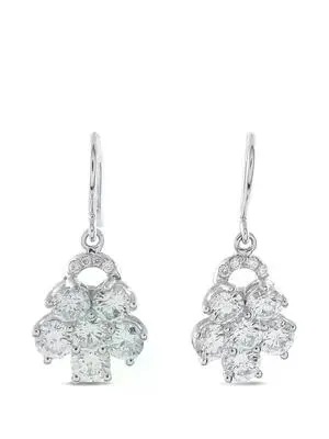 LB EXCLUSIVE Diamond Drop Earrings - Silver