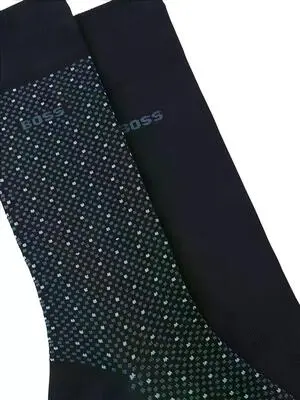 BOSS Mini Cube Socks - Blue