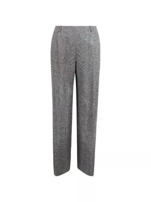 Ermanno Scervino Herringbone-pattern Belt-loop Trousers