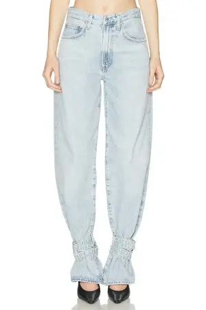AGOLDE Cinched Hem Loose Taper Jeans