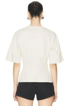 AGOLDE Storey Tee Shirt - Bone
