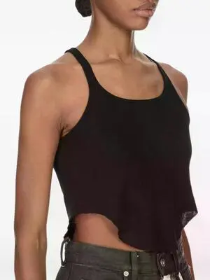 Rick Owens Sleeveless Cropped Top - Black