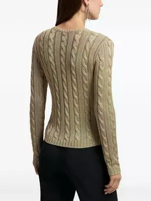 Ralph Lauren Cable-knit Crew-neck Sweater - Neutrals
