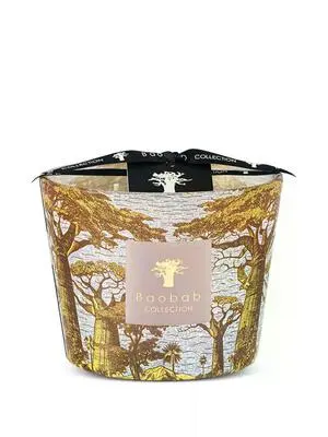 BAOBAB COLLECTION Bounkani Trees-print Candle - Gold