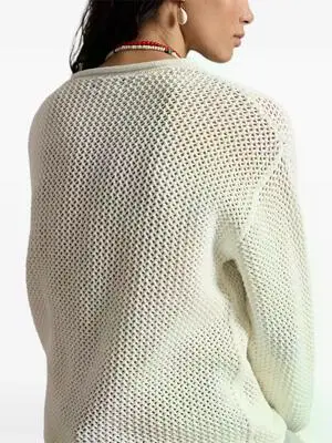 Polo Ralph Lauren Flag-motif Open-knit Sweater