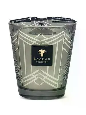 BAOBAB COLLECTION Heritage Villers Geometric-pattern Candle - Grey