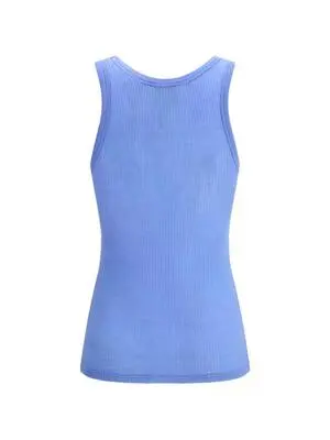 FORTE_FORTE Ribbed Wool Top - Blue