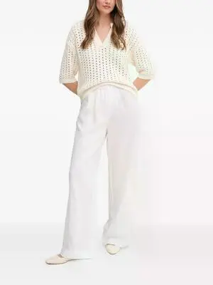 OUI Wide Leg Linen Trousers