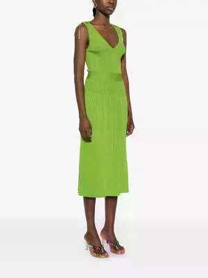 Elisabetta Franchi Knit Dress With Jewel Detail