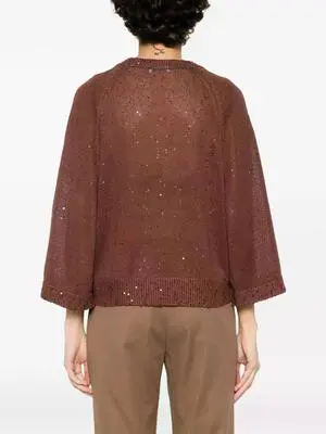 Brunello Cucinelli Sequin Embellished Jersey Top