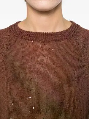 Brunello Cucinelli Sequin Embellished Jersey Top