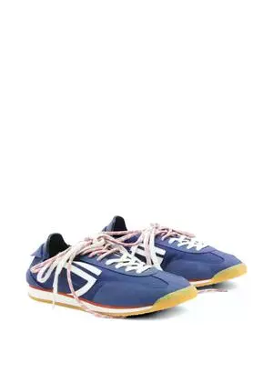 PURAAI Panelled Lace-up Sneakers With Logo Detail - Blue